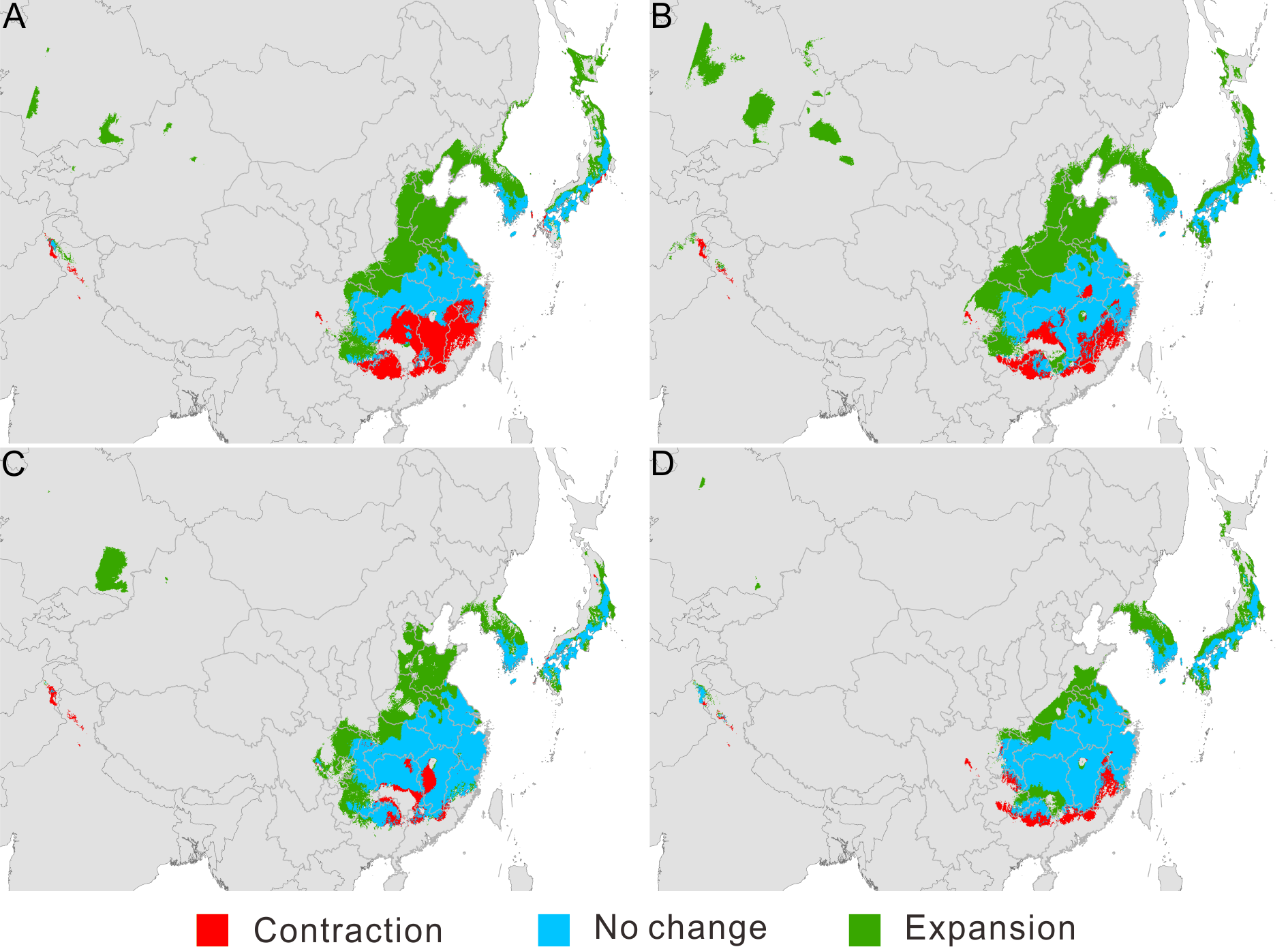 Distributional dynamics of a vulnerable species in response to past and ...