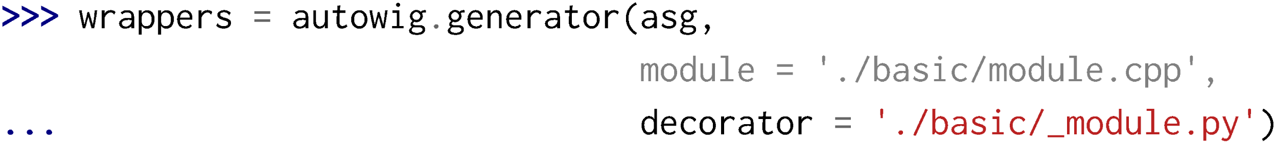 AutoWIG: automatic generation of python bindings for C++ libraries [PeerJ]
